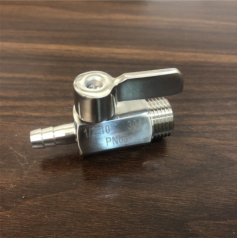 Stainless Steel On/Off Manual Ball Valves with Barbed Fittings from ...