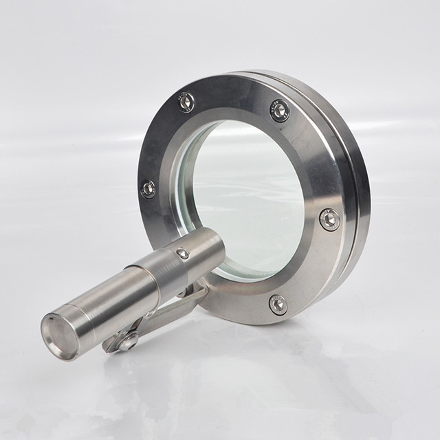Sanitary Stainless Steel Flange Light Sight Glass LED Flashlight Type ...
